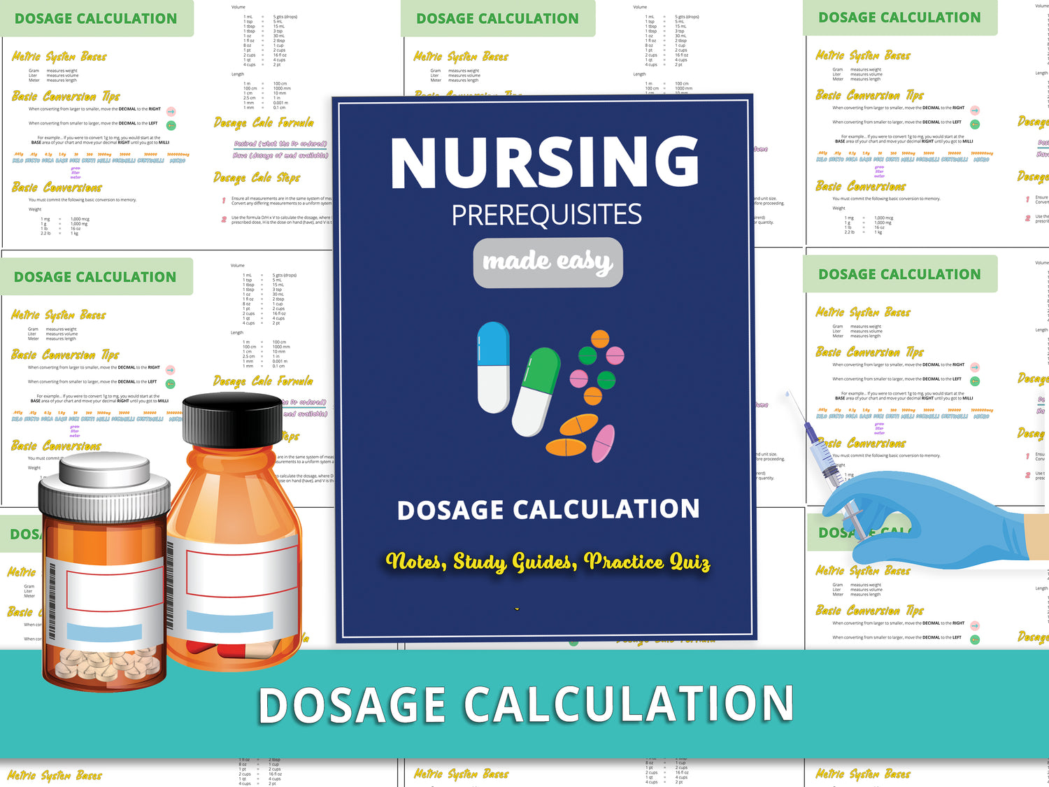 Dosage Calculation in Nursing: A Guide for Every Nursing Student ...