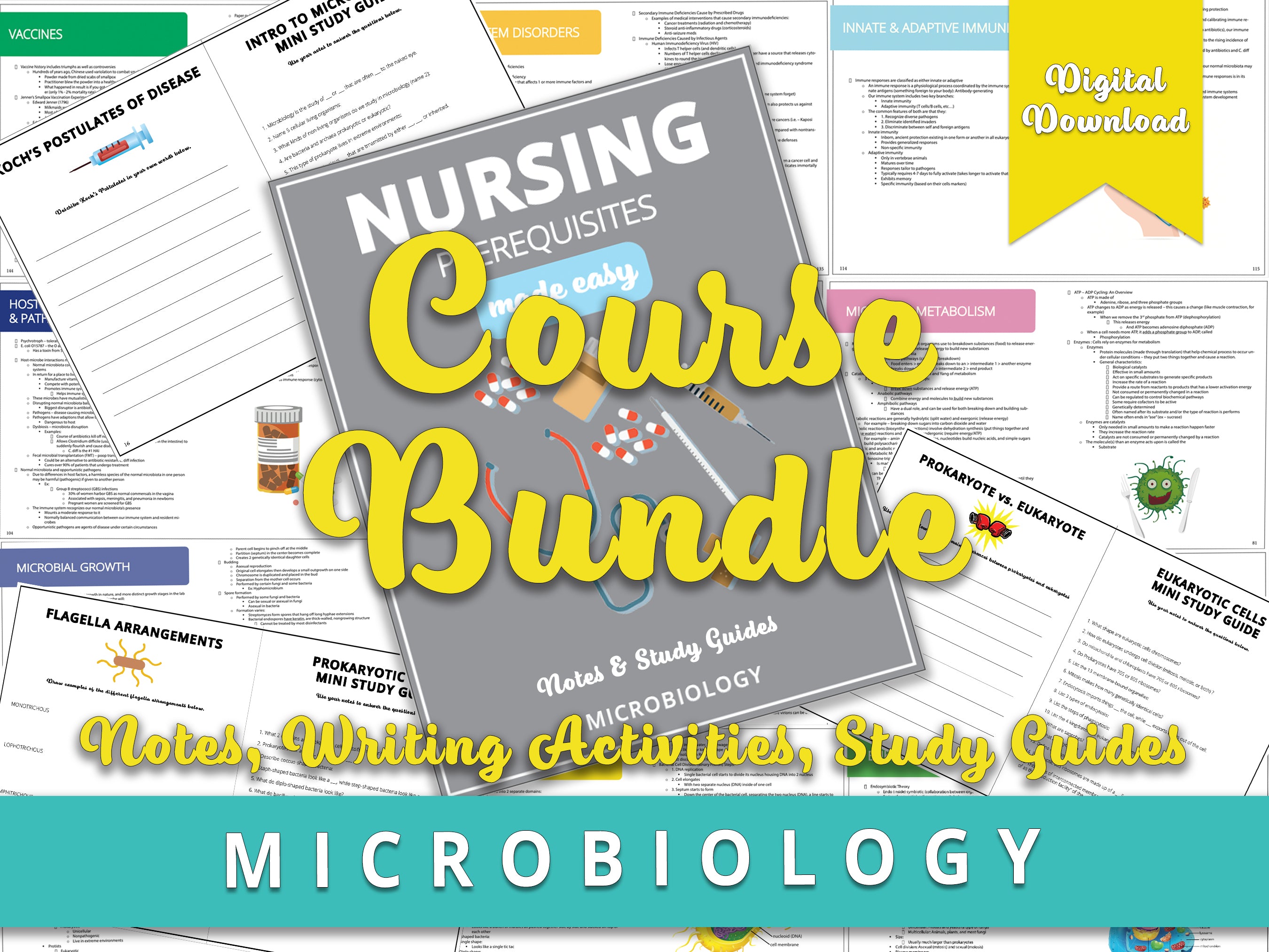 Digital Download | Microbiology – Nursing Prerequisites Made Easy